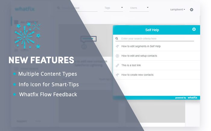 Whatfix Now Supports Additional Content & Captures User Feedback!