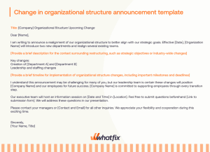 How to Write Organizational Change Announcements (+Templates)