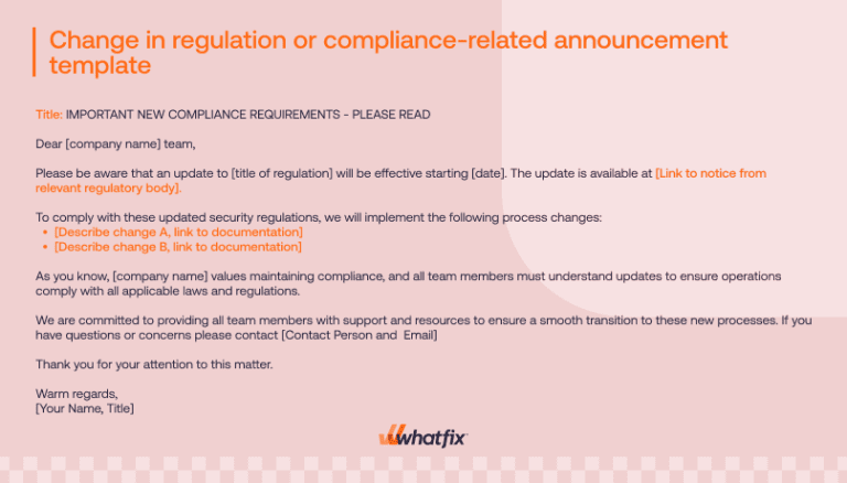 How to Write Organizational Change Announcements (+Templates)